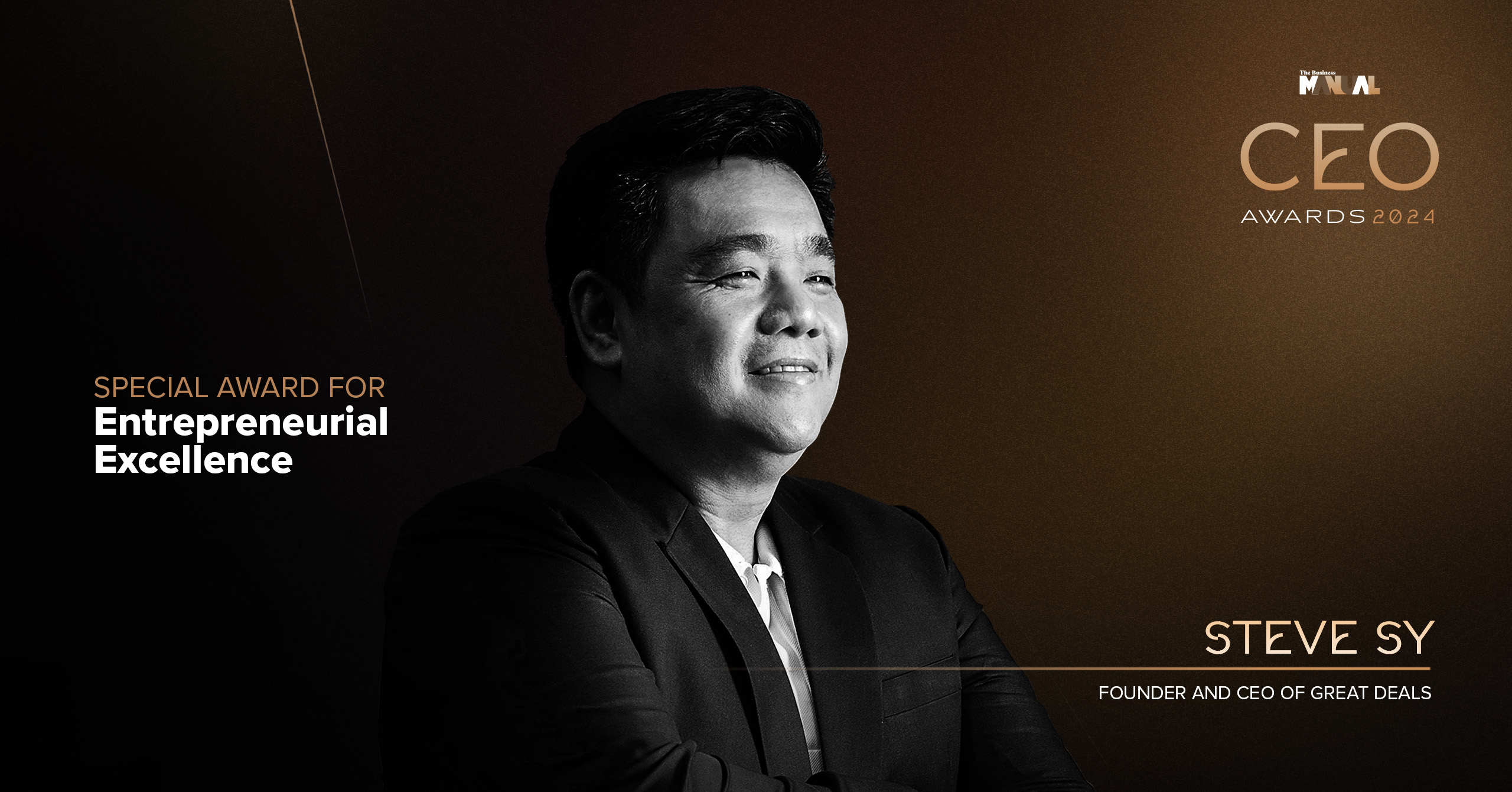 Steve Sy of Great Deals Wins CEO Award for Excellence