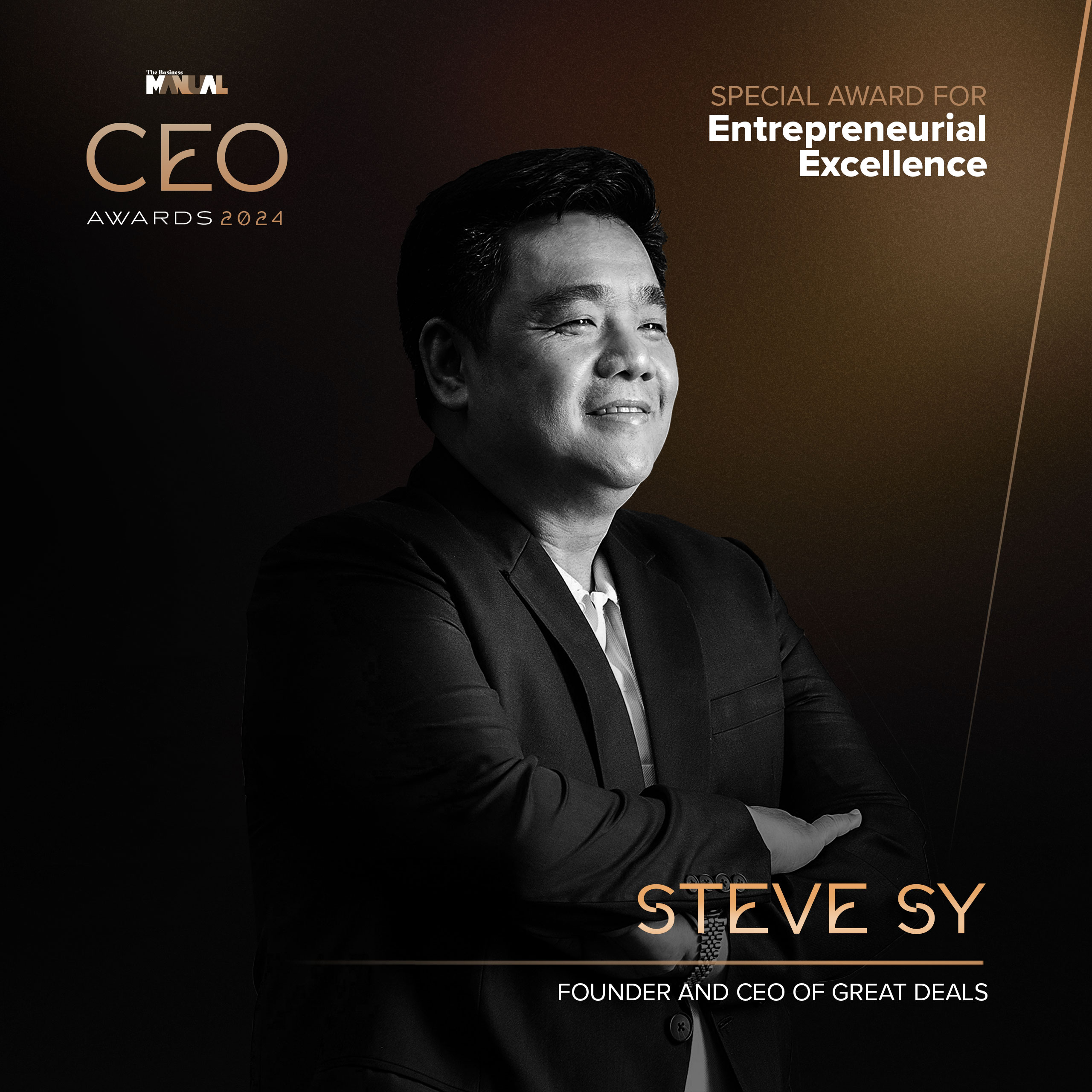 Steve Sy of Great Deals Wins CEO Award for Excellence