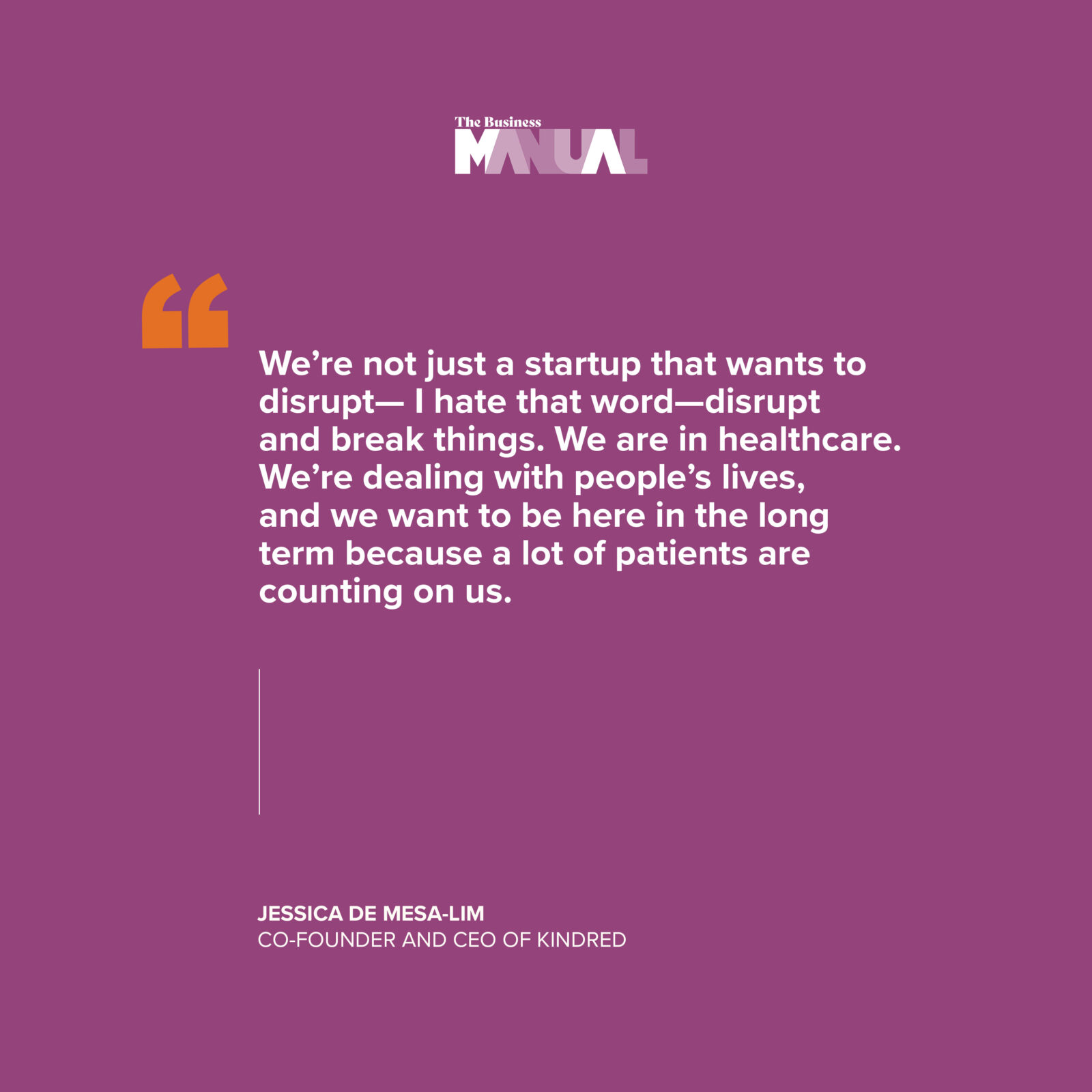 Empowering Women's Health Kindred CEO Jessica de Mesa-Lim