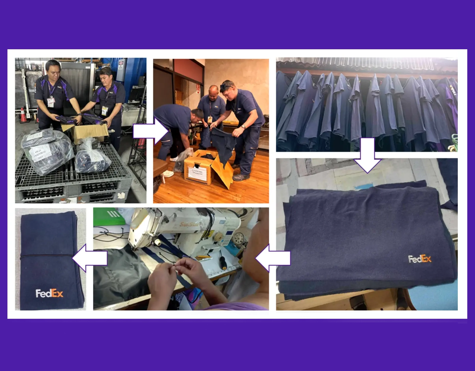 FedEx Turns Retired Uniforms into Gifts for Customers
